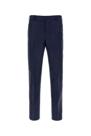 PT TORINO Michael Straight-leg Wool-linen Blend Pant - Blue