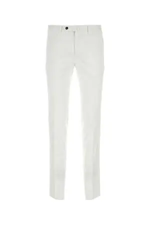 PT TORINO Stretch Cotton-silk Chino Pant - White
