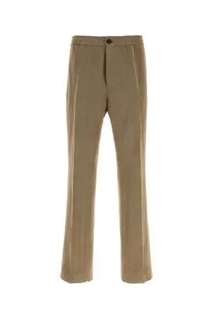 FERRAGAMO Linen-blend Pant - Camel
