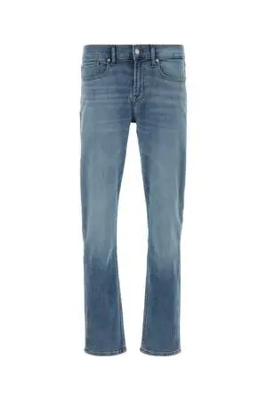 Seven For All Mankind Stretch Denim Jeans - Light Blue