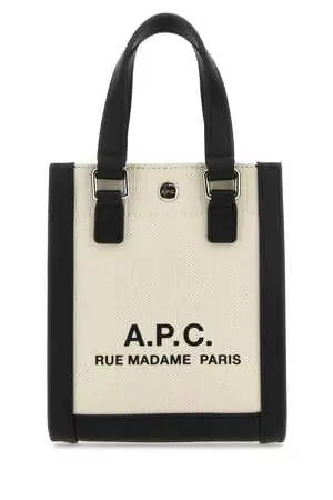 A.p.c. Two-tone Canvas And Leather Camille 2.0 Mini Handbag - Multicoloured