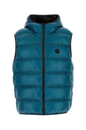 Moncler Quilted Nylon Sleeveless Down Jacket - Blue