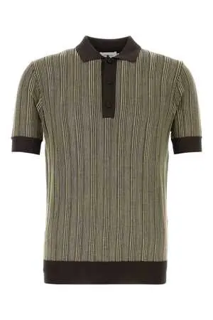 FERRAGAMO Embroidered Stretch Polo Shirt In Viscose Blend - Stripped