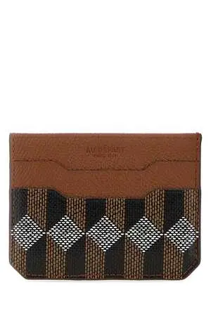AU DEPART Leather Card Holder - Printed