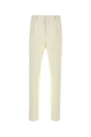 FERRAGAMO Cotton-cashmere Blend Pant - White
