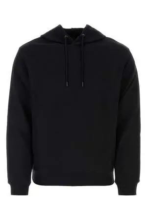 A.p.c. Cotton Hooded Sweatshirt - Black