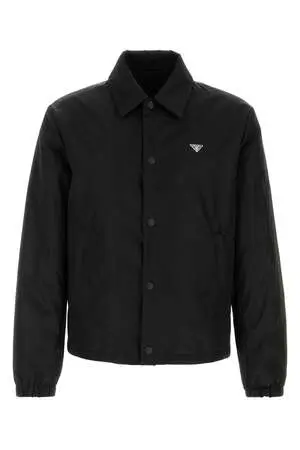 Prada Re-nylon Jacket In Recycled Nylon - Black