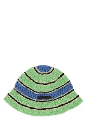 Stella McCartney Embroidered Crochet Hat For - Stripped