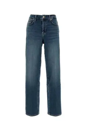 Seven For All Mankind Stretch Denim Stovepipe Jeans - Blue