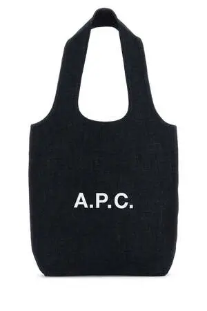 A.p.c. Denim Mini Shopping Handbag - Blue
