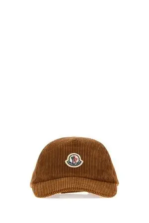 Moncler Stretch Corduroy Baseball Cap - Camel