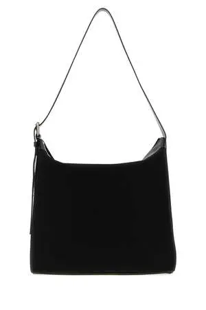 A.p.c. Maxi Biker Shopping Handbag In Canvas With Shoulder Strap - Black