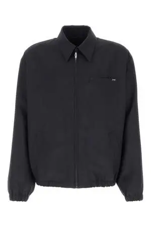 Prada Wool Blend Bomber Jacket - Blue