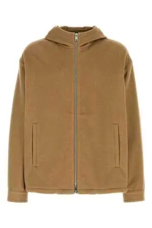 Prada Zip-up Hooded Jacket In 100