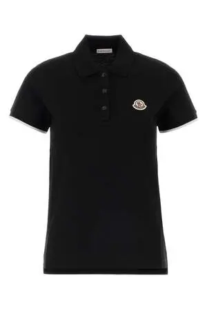 Moncler Piqué Polo Shirt - Black