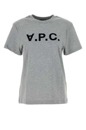 A.p.c. A.P.C. Melange Cotton T-Shirt Grey