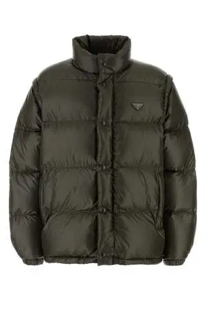 Prada Nylon Down Jacket - Silver
