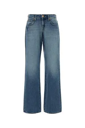 Seven For All Mankind Denim Low Straight Jeans - Blue