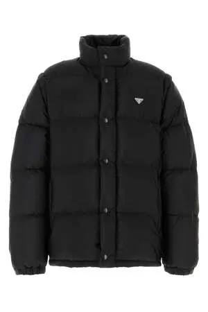 Prada Re-nylon Down Jacket For - Black