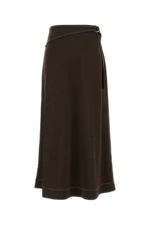 Tory Burch Viscose Skirt - Brown