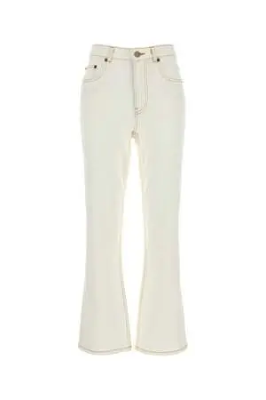 Tory Burch Stretch Denim Jeans - White