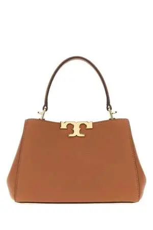 Tory Burch Tory Burch 21 Cm Mini Eleanor Leather Handbag Camel