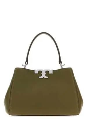Tory Burch Tory Burch Mini Eleanor Leather Handbag With Gold-Tone Hardware Green