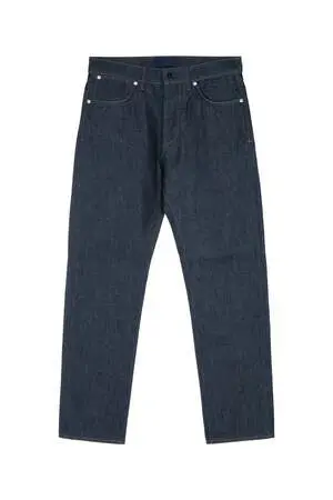 Stone Island Raw-finish Trousers - Blue