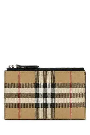 Burberry Canvas Mini Wallet - Printed