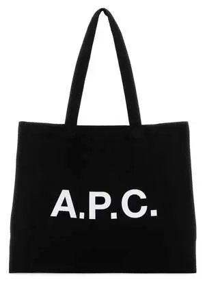A.p.c. Canvas Diane Shopping Handbag - Black