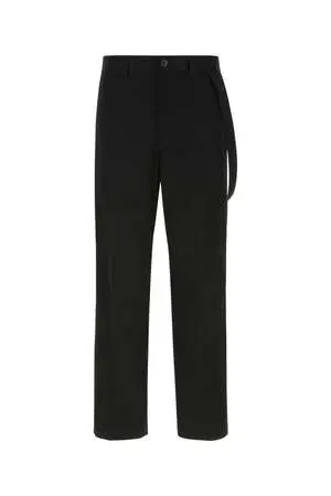 Burberry Cotton Wide-leg Pants - Black