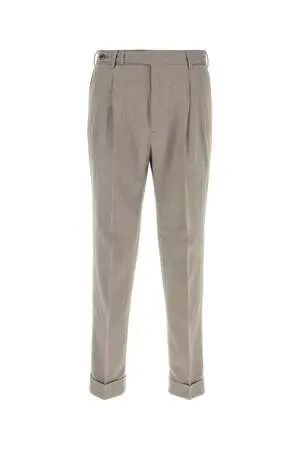 PT TORINO Cotton-wool Blend Dress Pant For - Grey