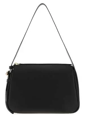 Tory Burch Romy Shoulder Handbag In Leather With 31 Cm X 19.5 Cm X 8 Cm Dimensions - Black