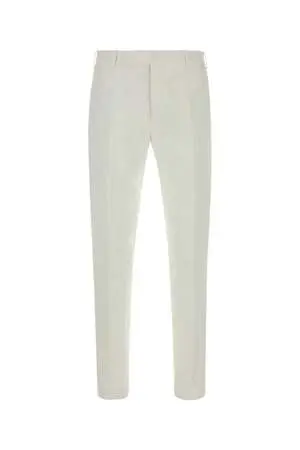 PT TORINO Lyocell & Linen Blend Trouser Pant - White