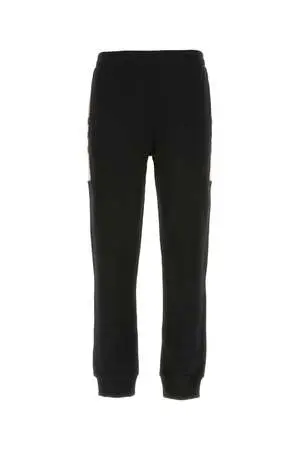 Burberry Stretch Cotton Joggers - Black