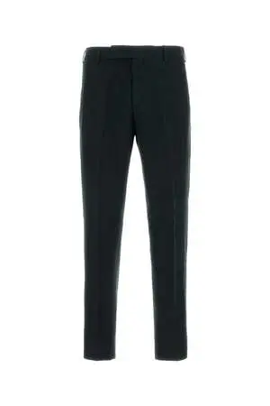 PT TORINO Lyocell-linen-cotton Blend Tapered Pant - Black
