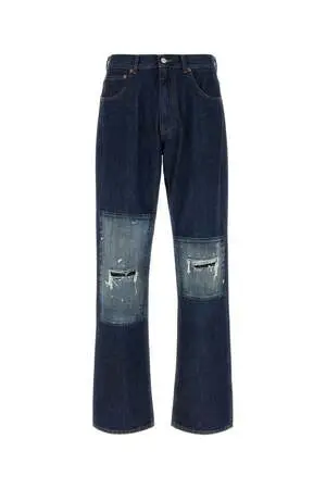 MAISON MARGIELA Cotton Denim Jeans - Blue