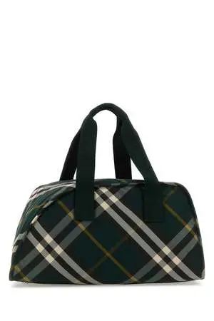 Burberry Nylon Shield Travel Handbag - Printed