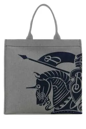 Burberry Embroidered Canvas Shopping Handbag, 47 Cm X 44 Cm X 14.5 Cm - Printed