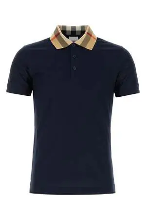 Burberry Cotton Piquet Polo Shirt - Blue