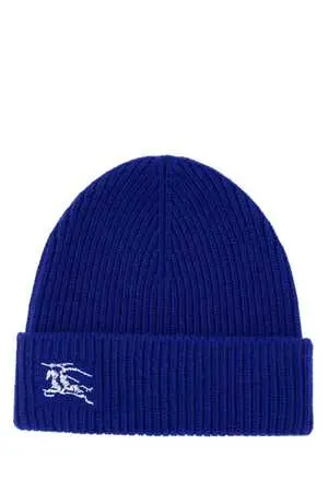 Burberry Cashmere Beanie Hat - Blue