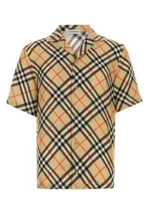 Burberry Printed Silk Shirt - Checked