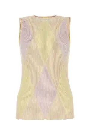 Burberry Embroidered Cotton-silk Blend Top