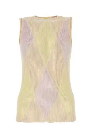 Burberry Embroidered Cotton-silk Blend Top - Printed