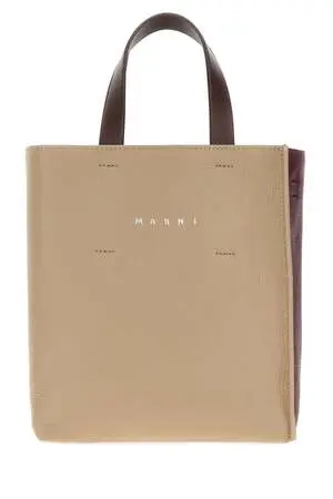 Marni Two-tone Two-handle Mini Museo Leather Handbag - Multicoloured