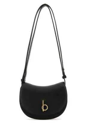Burberry Mini Rocking Horse Calf Leather Shoulder Bag - Black
