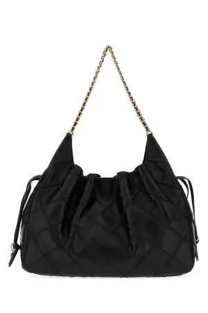 Tory Burch Fleming Quilted Leather Tote Bag