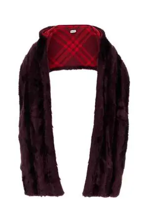 Burberry Eco Fur Scarf - Purple