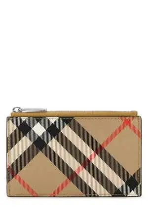 Burberry Printed Canvas Check Card Holder, 13 Cm X 8.5 Cm - Checked