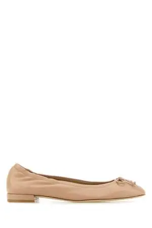 STUART WEITZMAN Bria Leather Ballerinas - Pink
